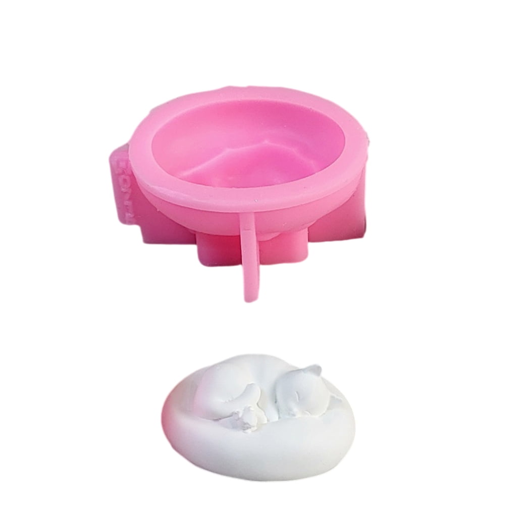 KCAHPAN Kitten Mouse Silicone Candle Molds for Epoxy Resin Candle Soap ...