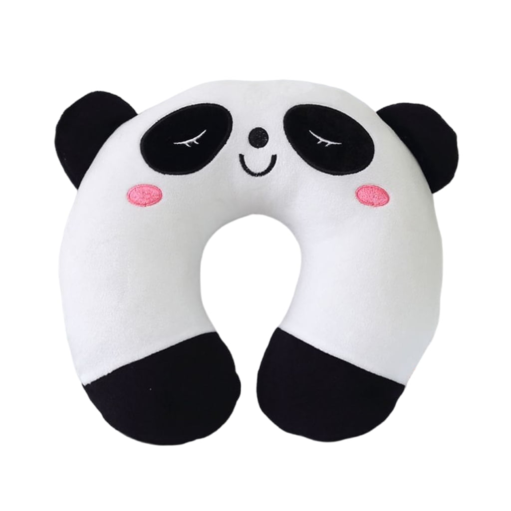 KCAHPAN Lovely Panda Plush Neck Pillow Question Mark Designs Optional ...