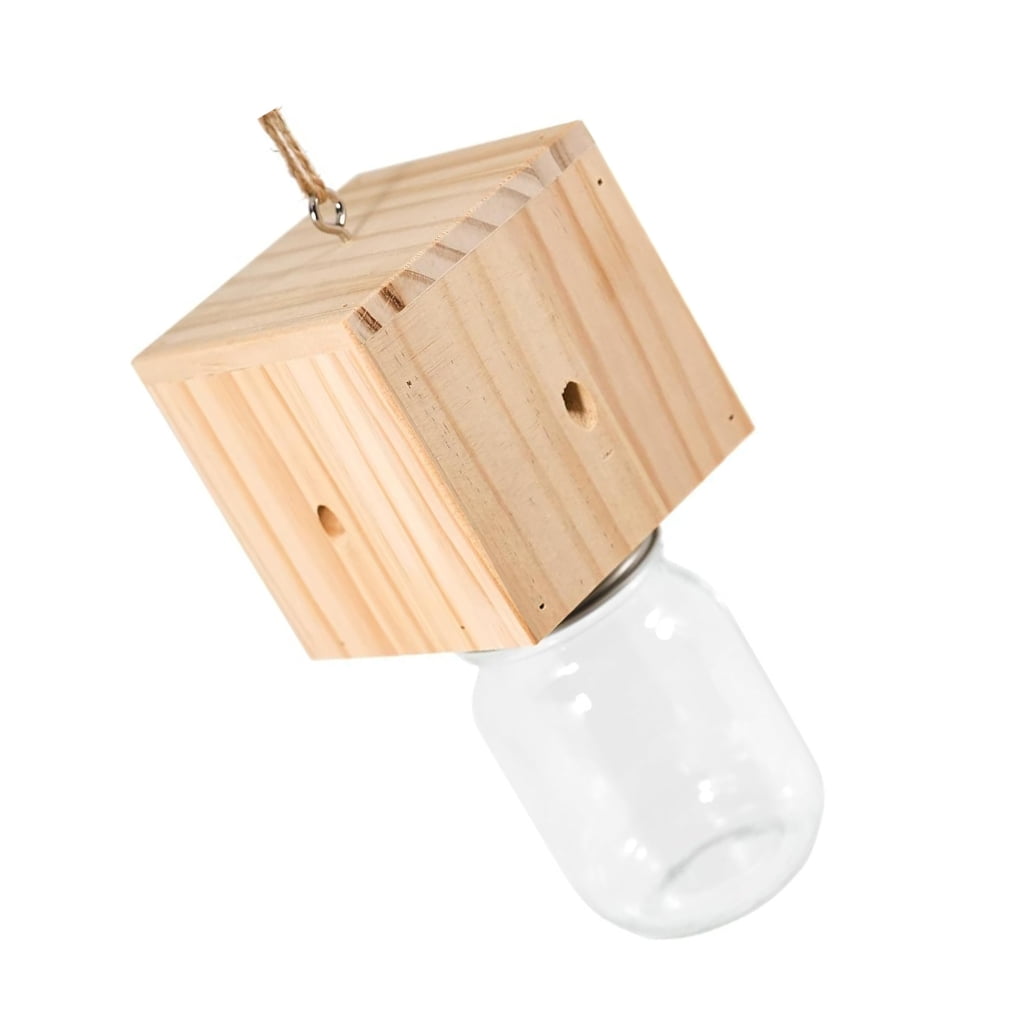 KCAHPAN Outdoor Carpenter Bees Trap Design with Plastic Jar for Easy ...