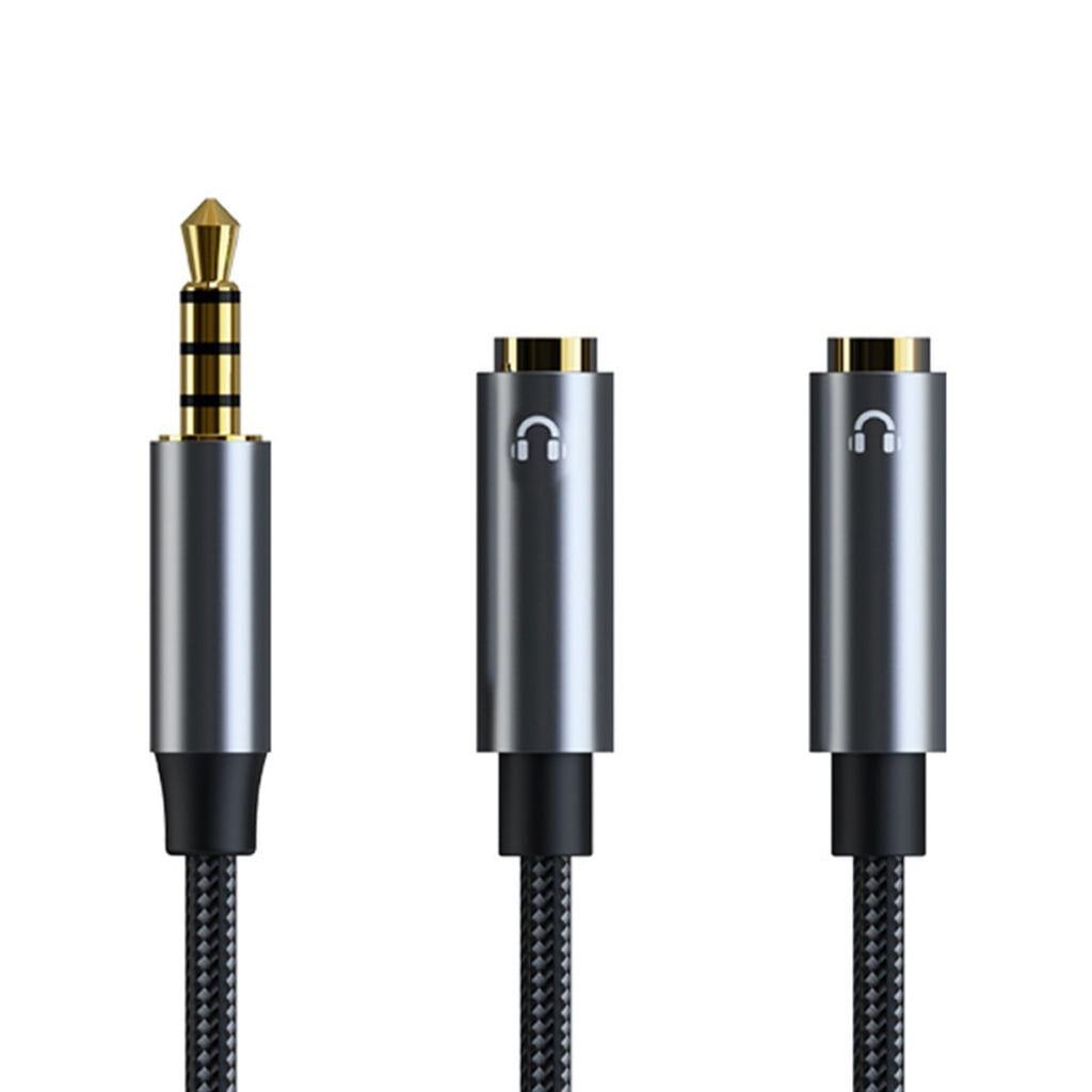 KCAHPAN Oxygen Frees Wire Headphone Splitter Small & Flexible 3.5mm ...