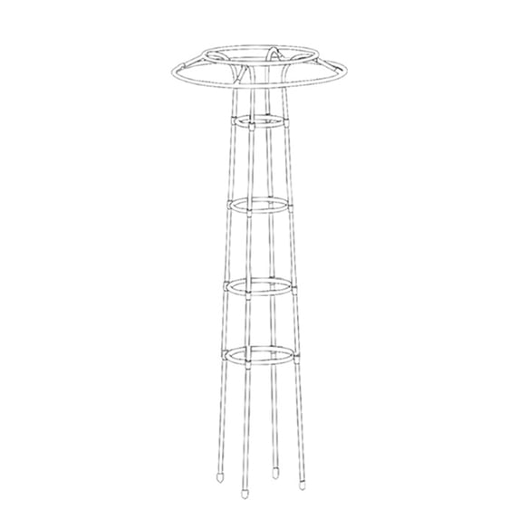 KCAHPAN Plant Climbing Trellis Metal Support Frame Metal Vine Plant ...