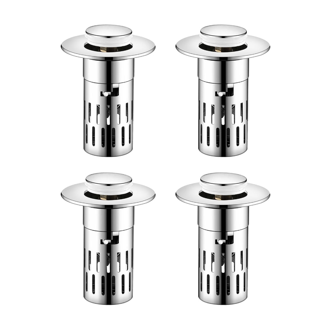 KCAHPAN Popup Sink Drain Strainer Removable Steel Hair Catcher Public ...