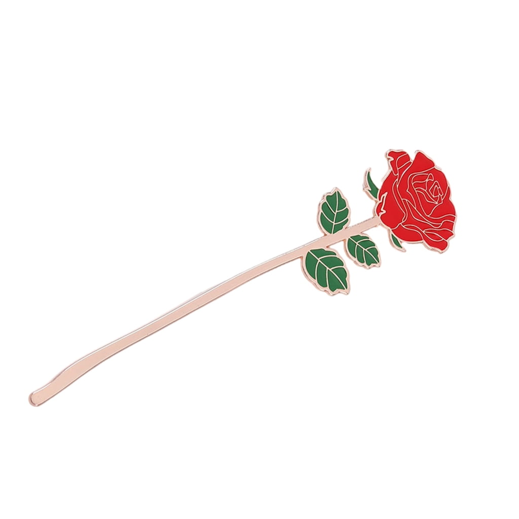 KCAHPAN Rose Flower Bookmarks Metal Book Mark Book Page Holder Gift for ...