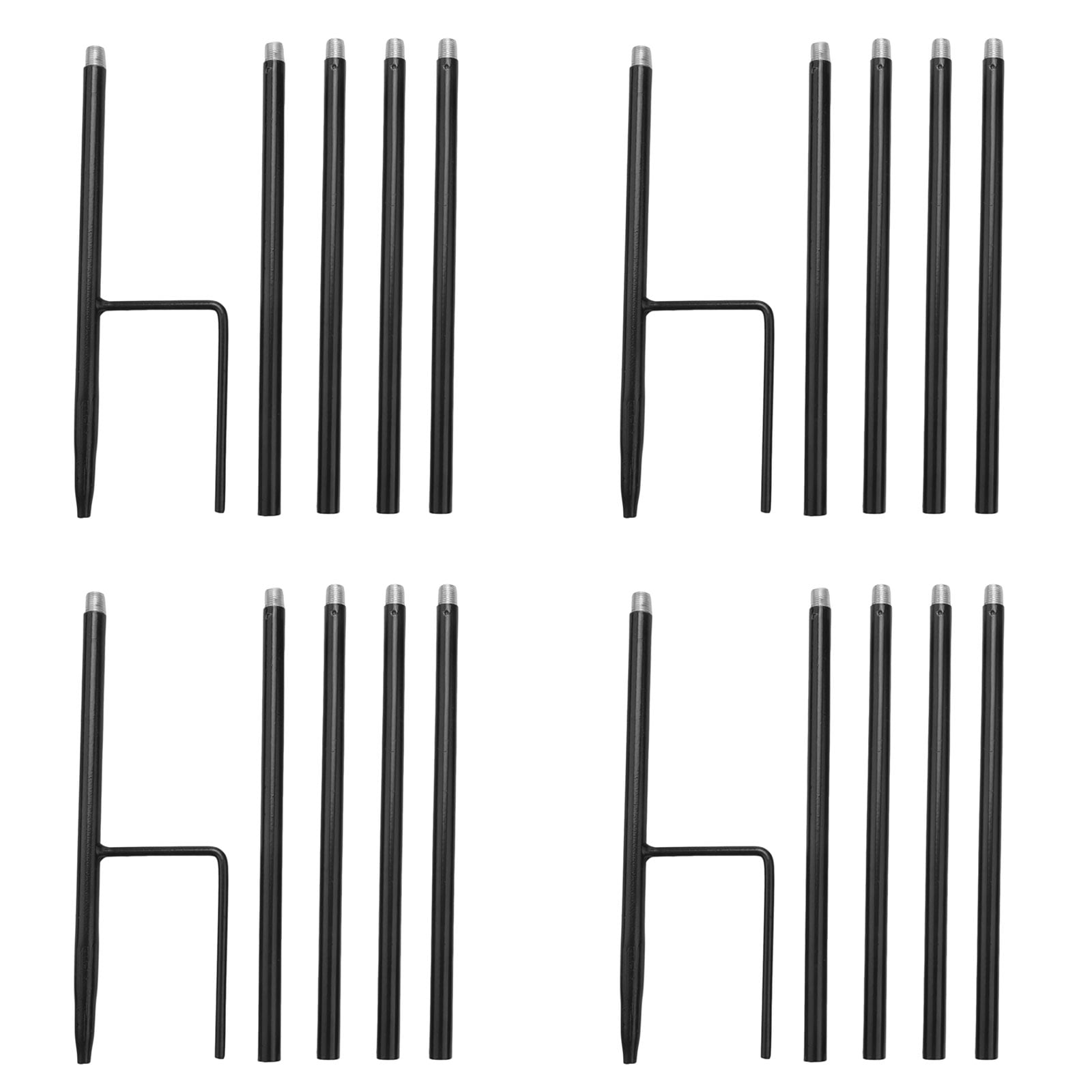 KCAHPAN Rustproof Tall Metal Garden Shepherd Hook Stakes Stand For ...