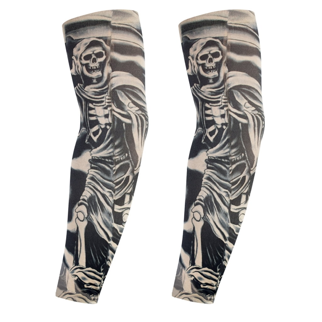 KCAHPAN Tattooing Arm Sleeves Sunproof Cooling Arm Covers Sport ...