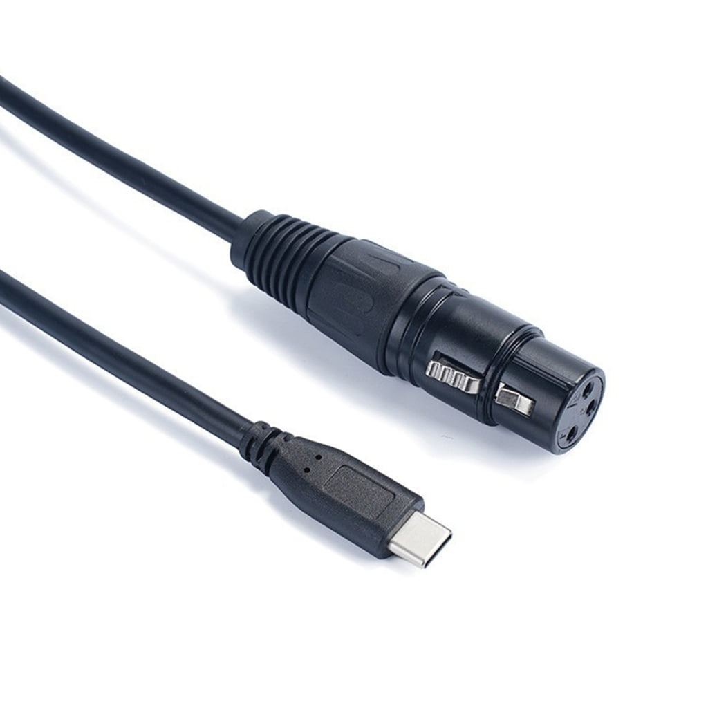 KCAHPAN USB Type C to 3Pin XLRs Male Female Connectors Microphones ...