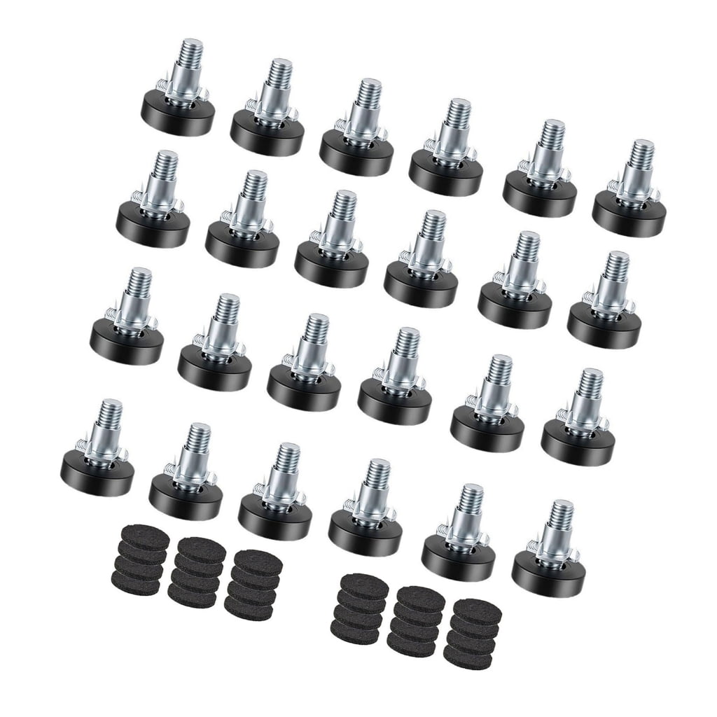 KCAHPAN Upgrades 1/4 Inch Threaded Levelers with T nut for Uneven floor ...