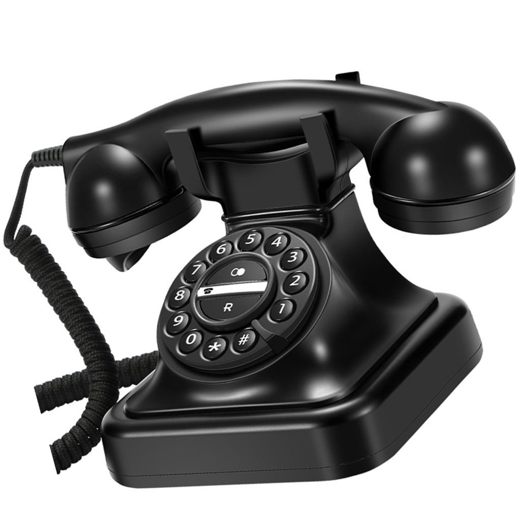 KCAHPAN Vintage Design Corded Landline Phone Redial Functionality Plugs ...