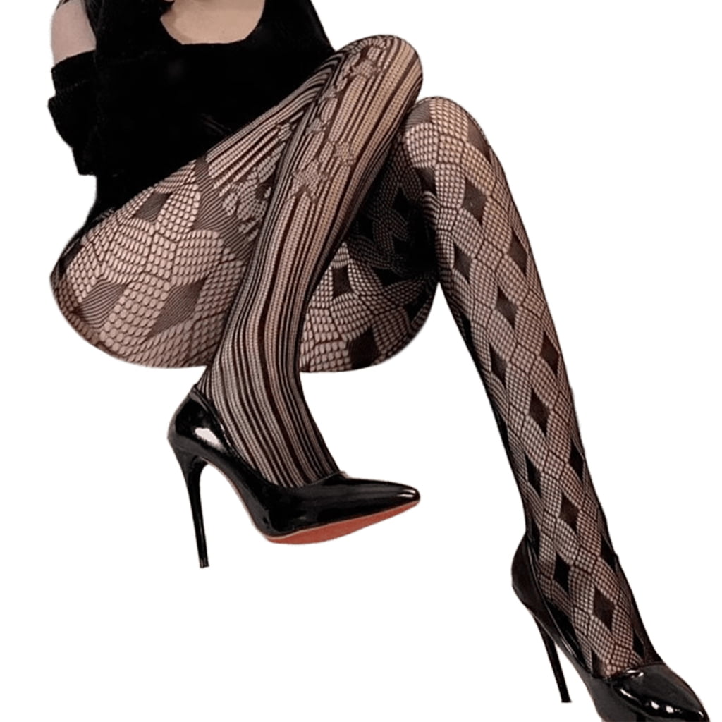 KCAHPAN Women Patterned Tights Fishnet Floral Stockings Pattern Leggings Net Pantyhose - Walmart.com