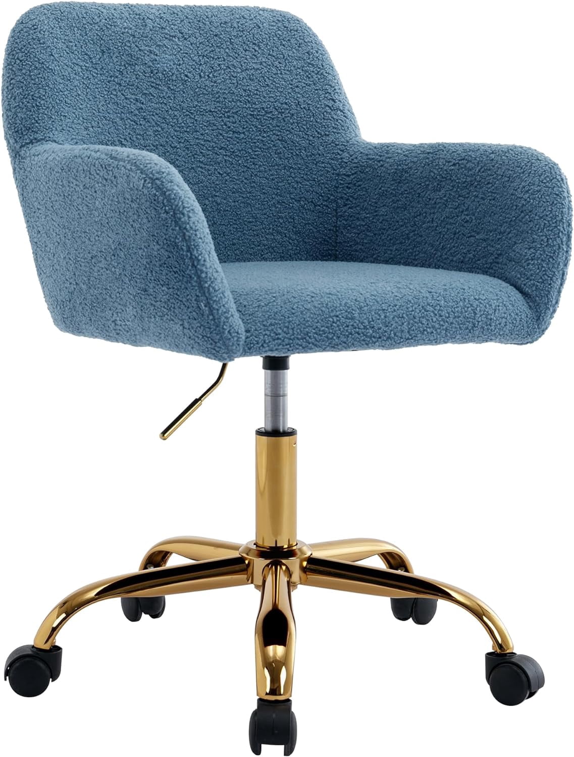KCC Faux Fur Office Desk Chair, Comfy Fluffy Swivel Modern Leisure ...