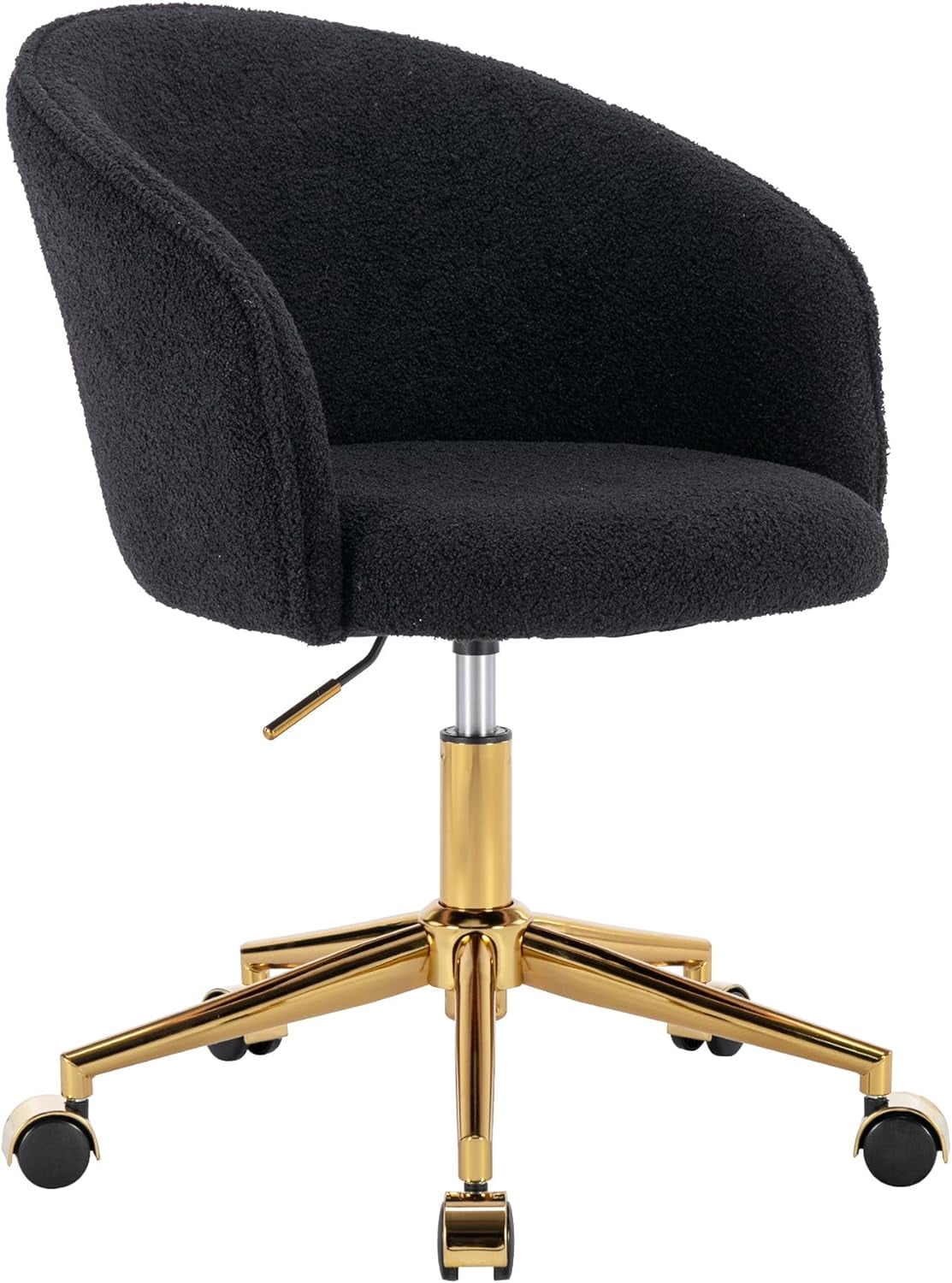 KCC Faux Fur Office Desk Chair, Comfy Fluffy Swivel Modern Leisure ...