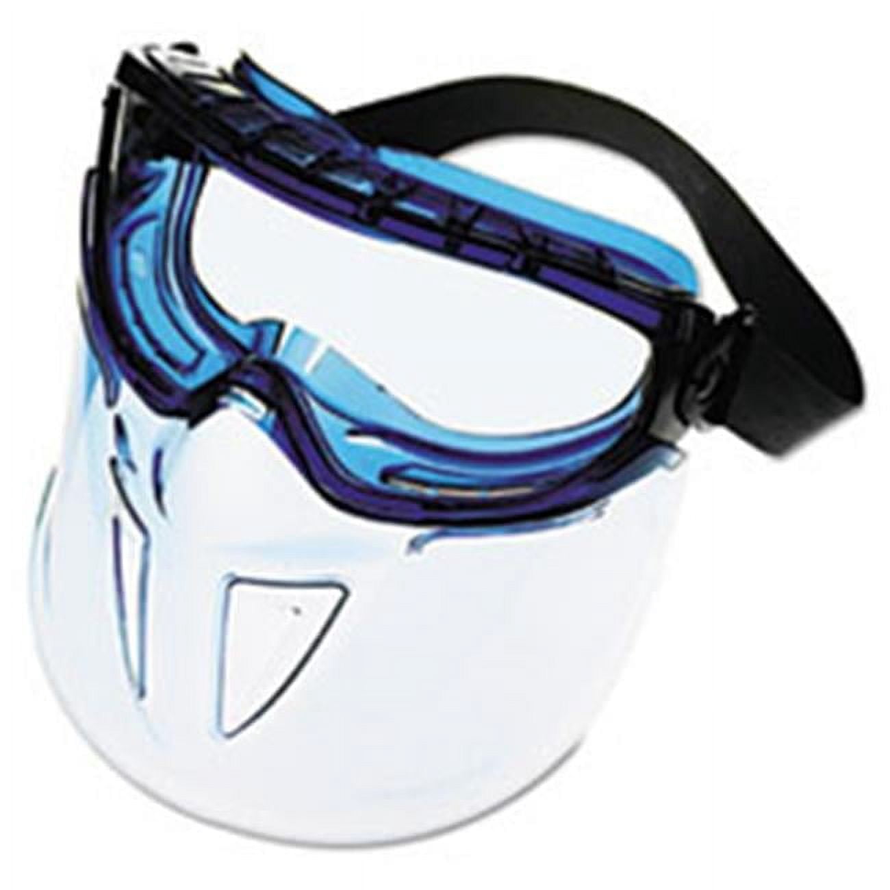 KCC V90 Series Safety Goggles with Face Shield, Blue Frame & Clear Lens ...