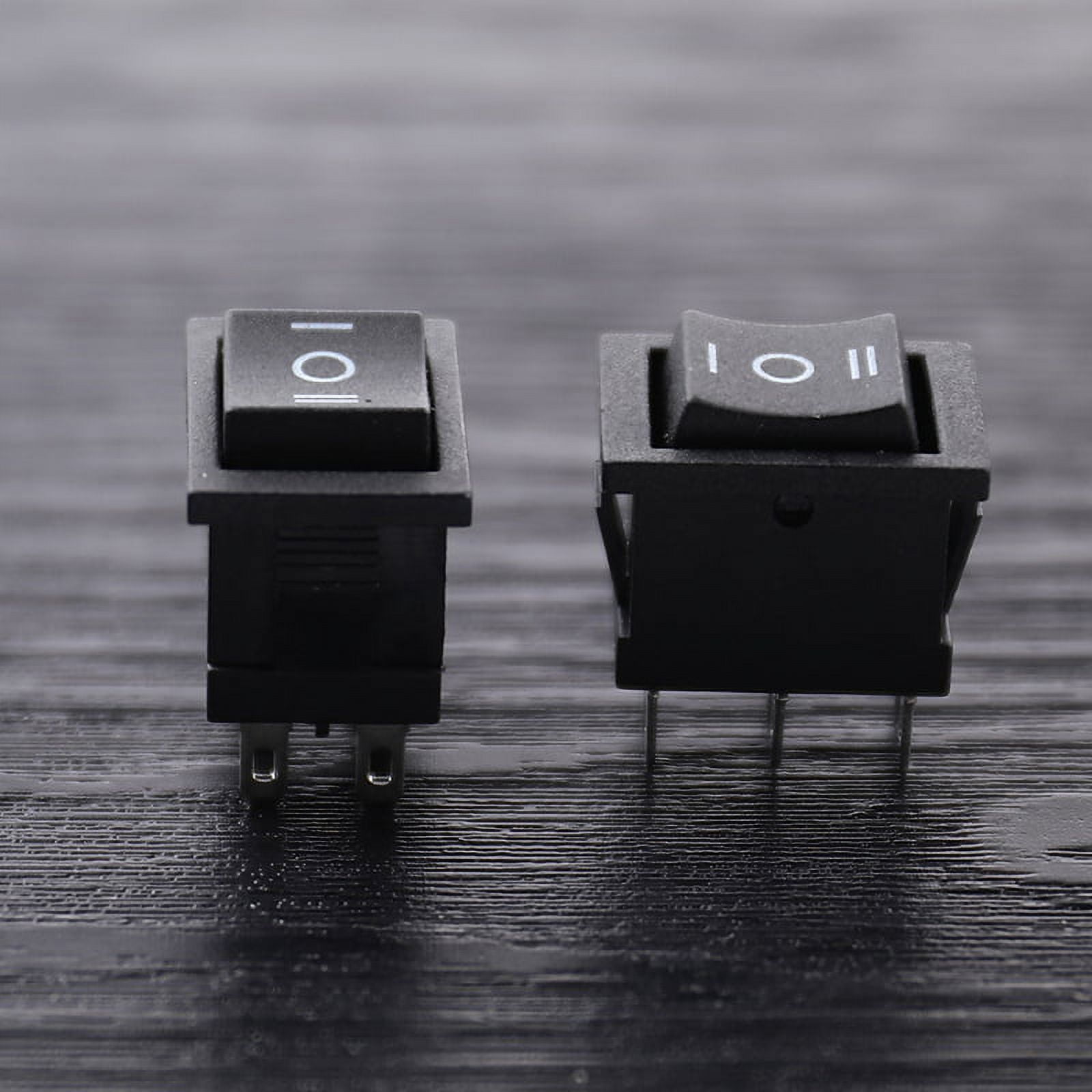 KCD2 Mini Black 6PIN On/Off/On Rocker Switch Boat Rocker Switch Third ...