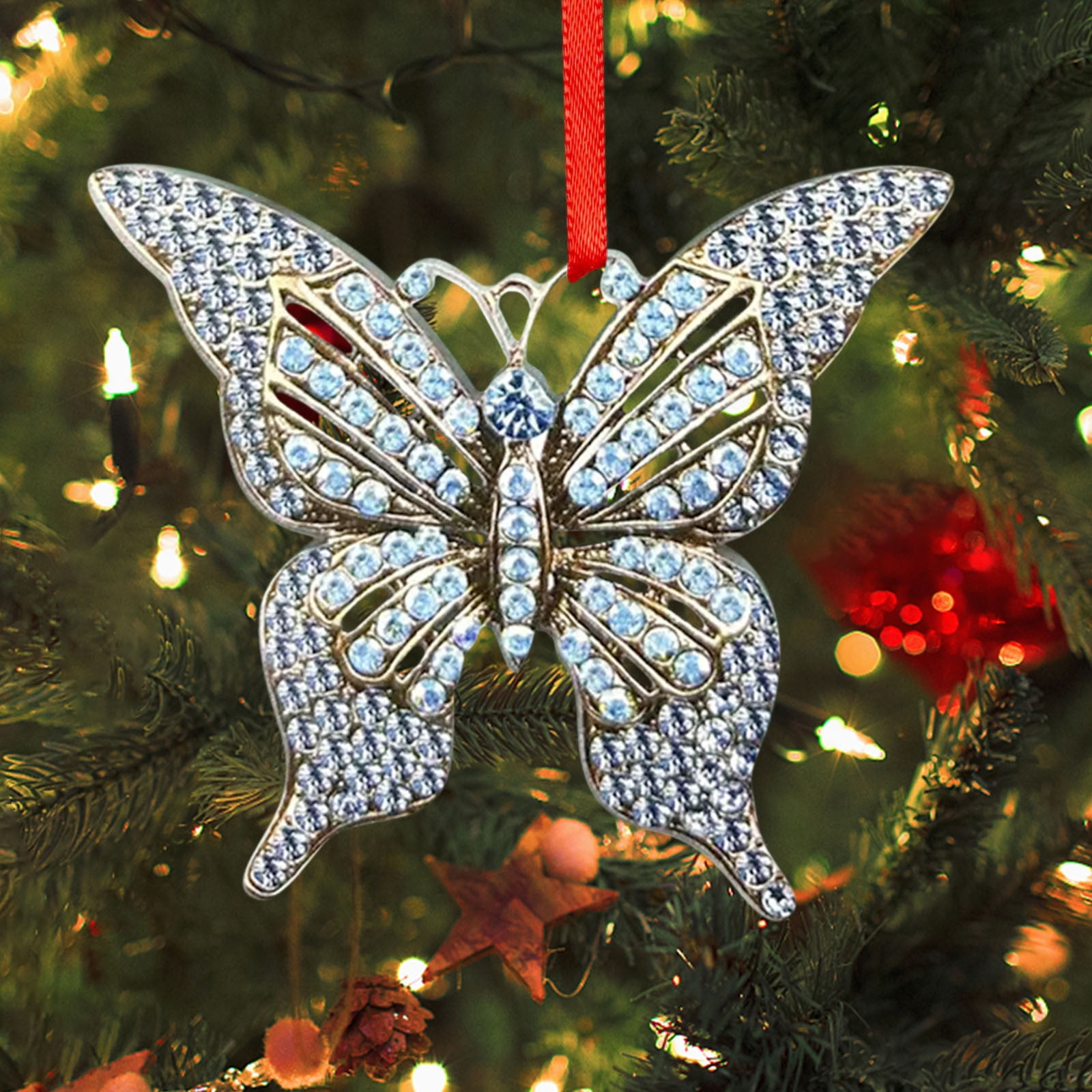 KCEHTA Butterfly Christmas Ornaments, Butterfly Christmas Tree ...