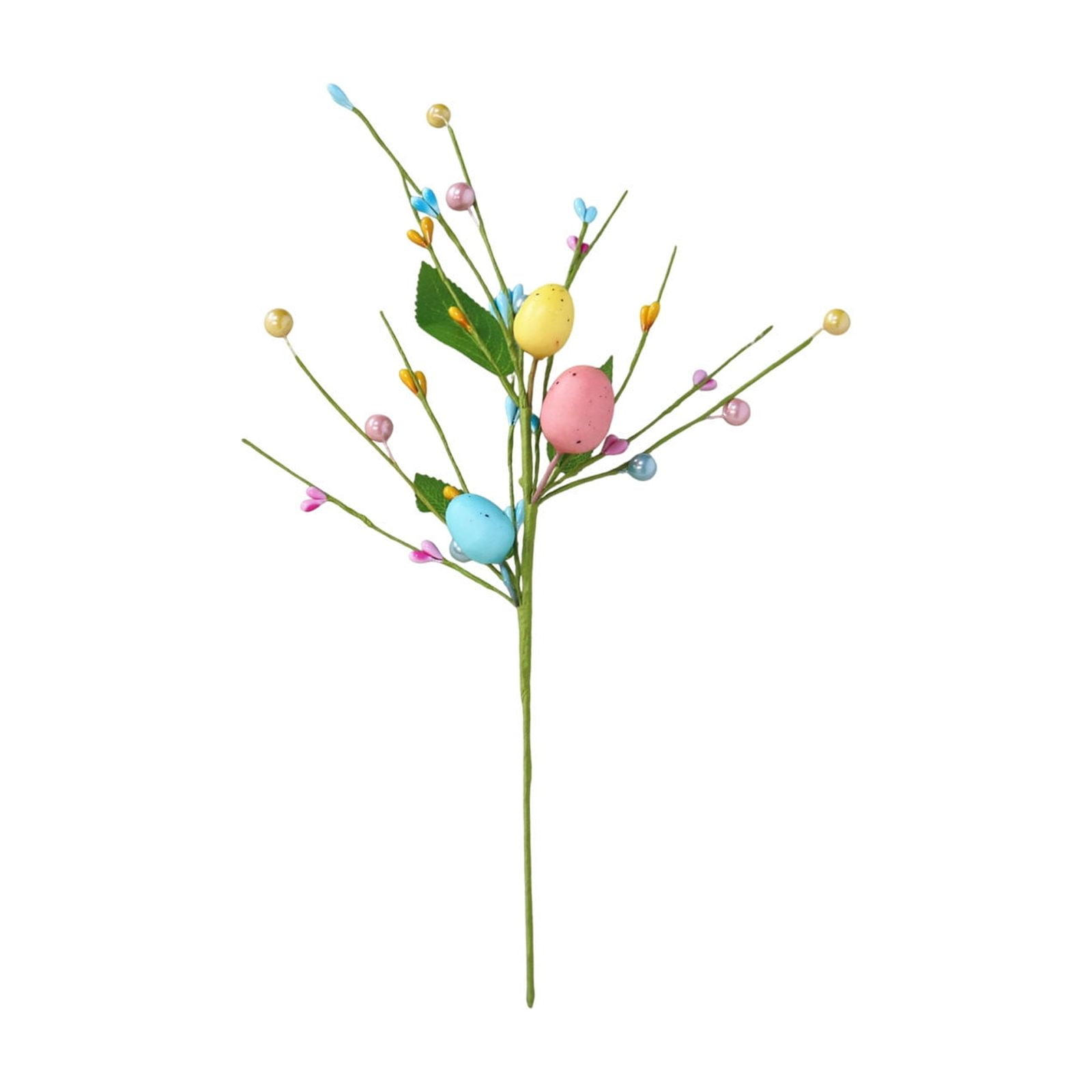 KCEHTA Easter Egg Decorations Artificial Spring Floral Stems Decor for ...