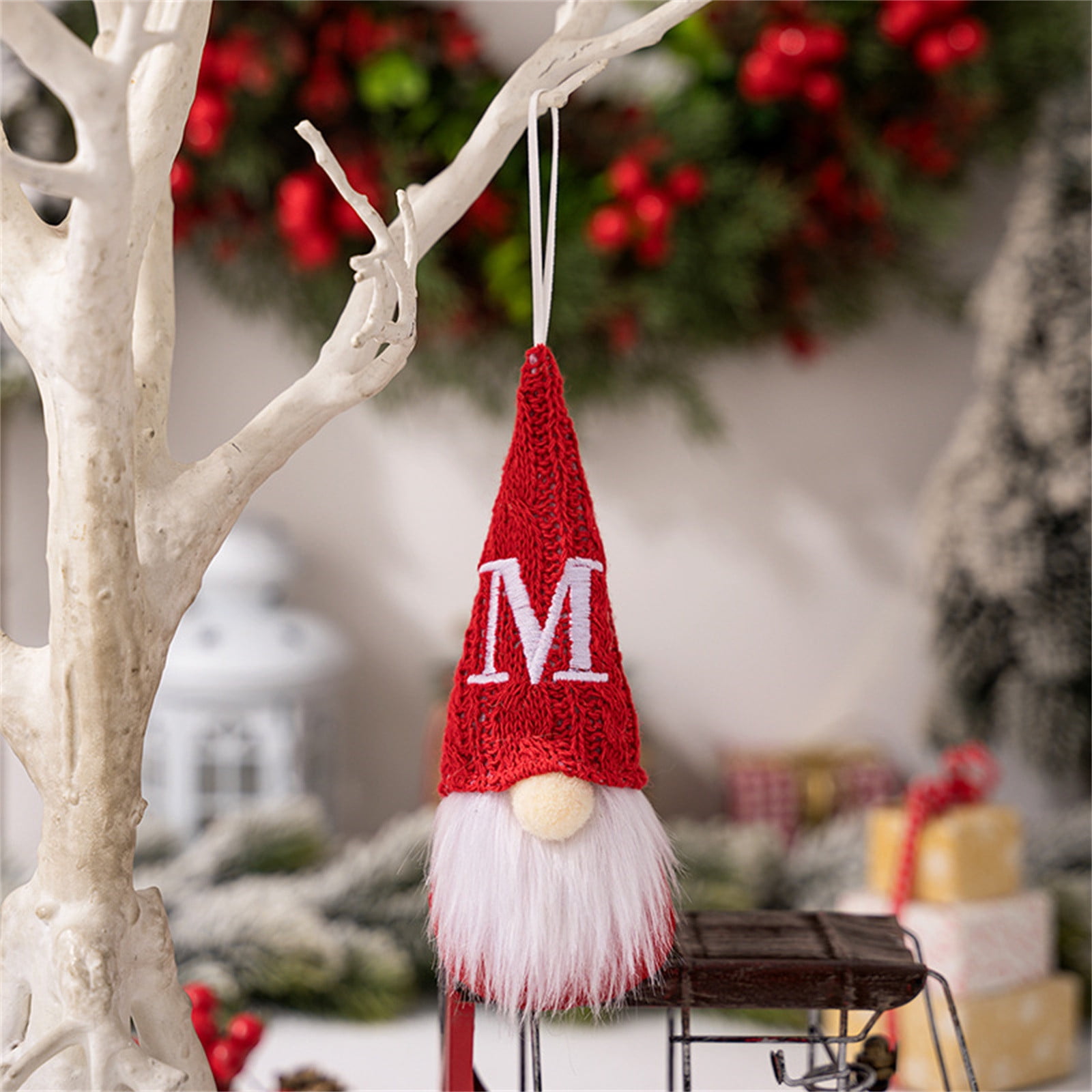 KCEHTA Gnome Christmas Ornaments, Christmas Tree Hanging Gnomes ...