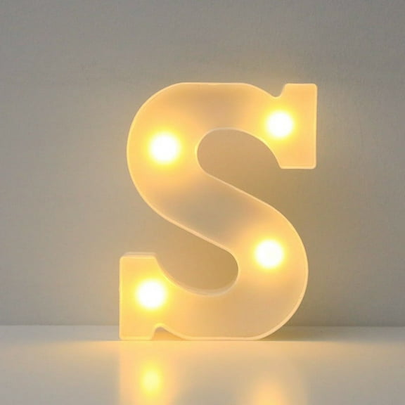 chaungfeng LED Letter Lights, Light Up Letters Glitter 26 Alphabet ...
