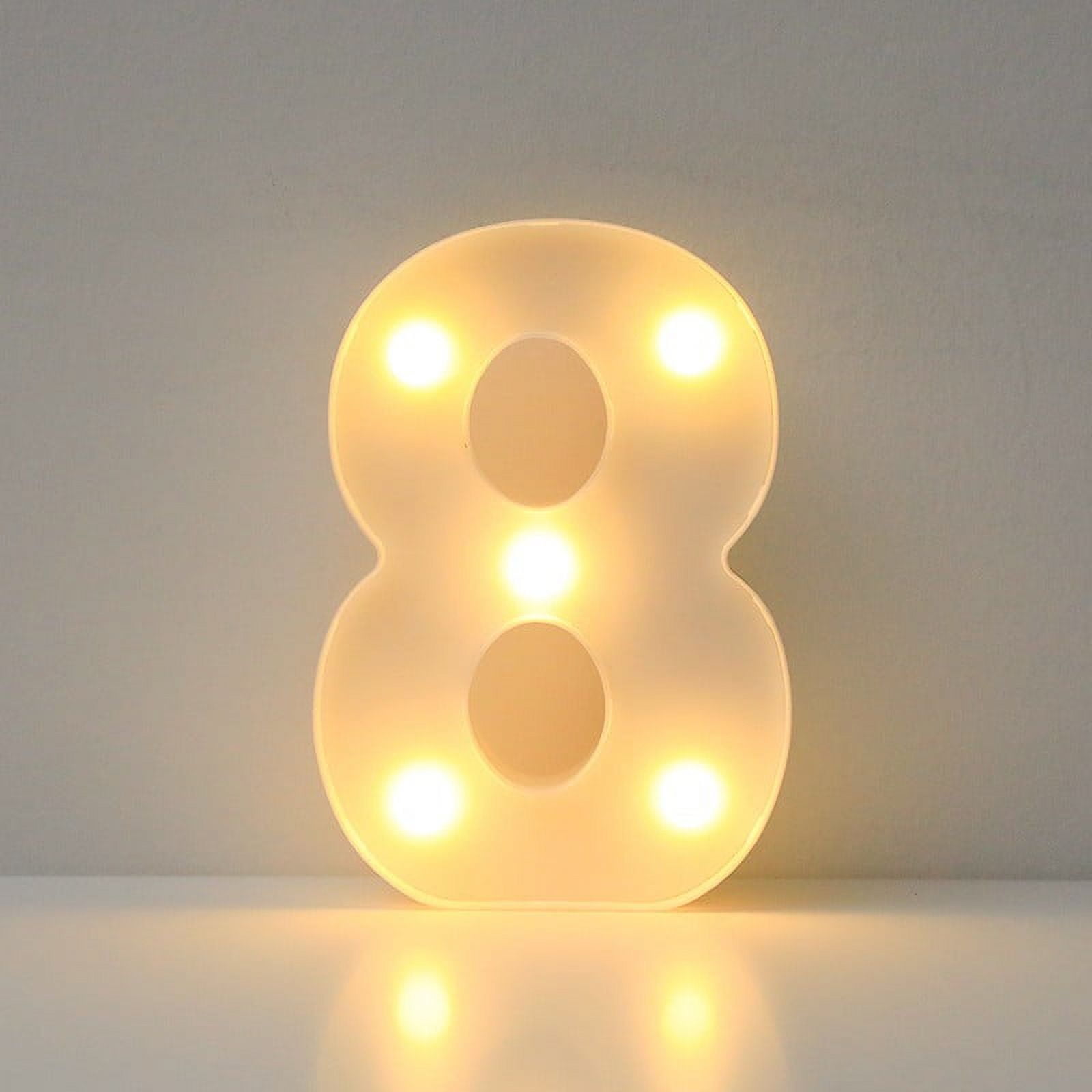 KCEHTA LED Marquee Number Lights Sign, Light Up Numbers 0-9, Led Light ...