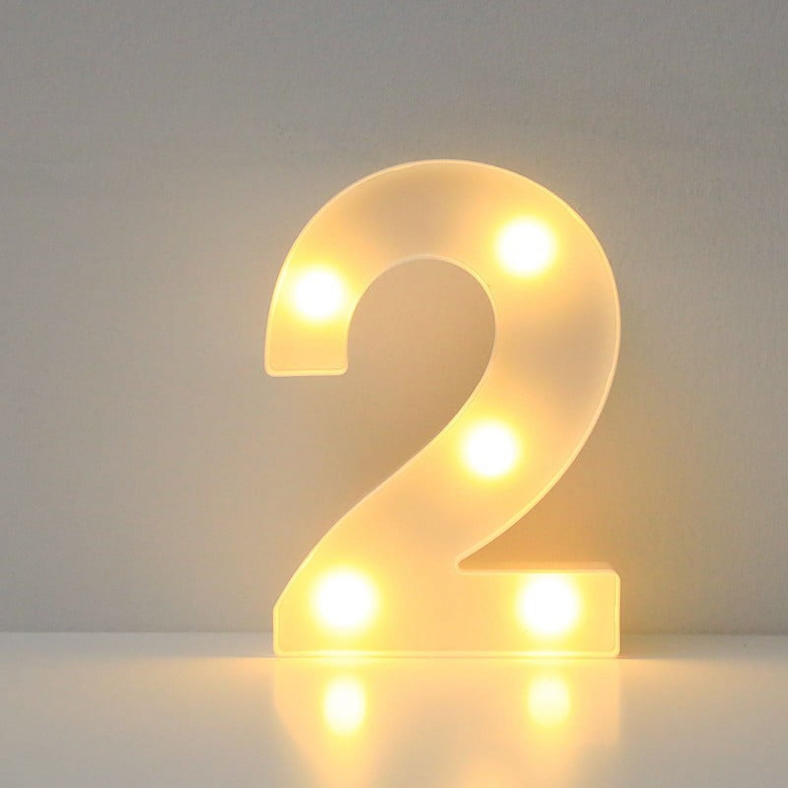 KCEHTA LED Marquee Number Lights Sign, Light Up Numbers 0-9, Led Light ...