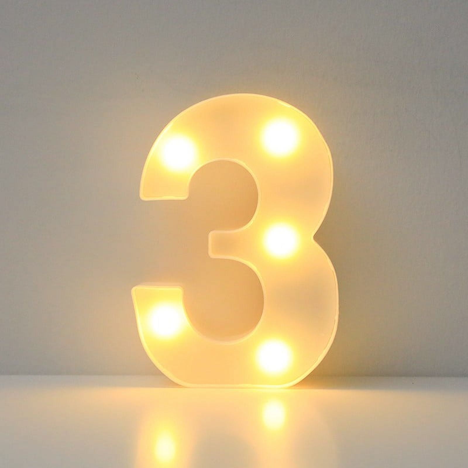 KCEHTA LED Marquee Number Lights Sign, Light Up Numbers 0-9, Led Light ...