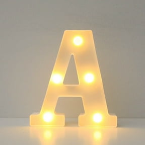 Magik LED Alphabet Letter (A) Light up, Battery Operated Decoration for ...