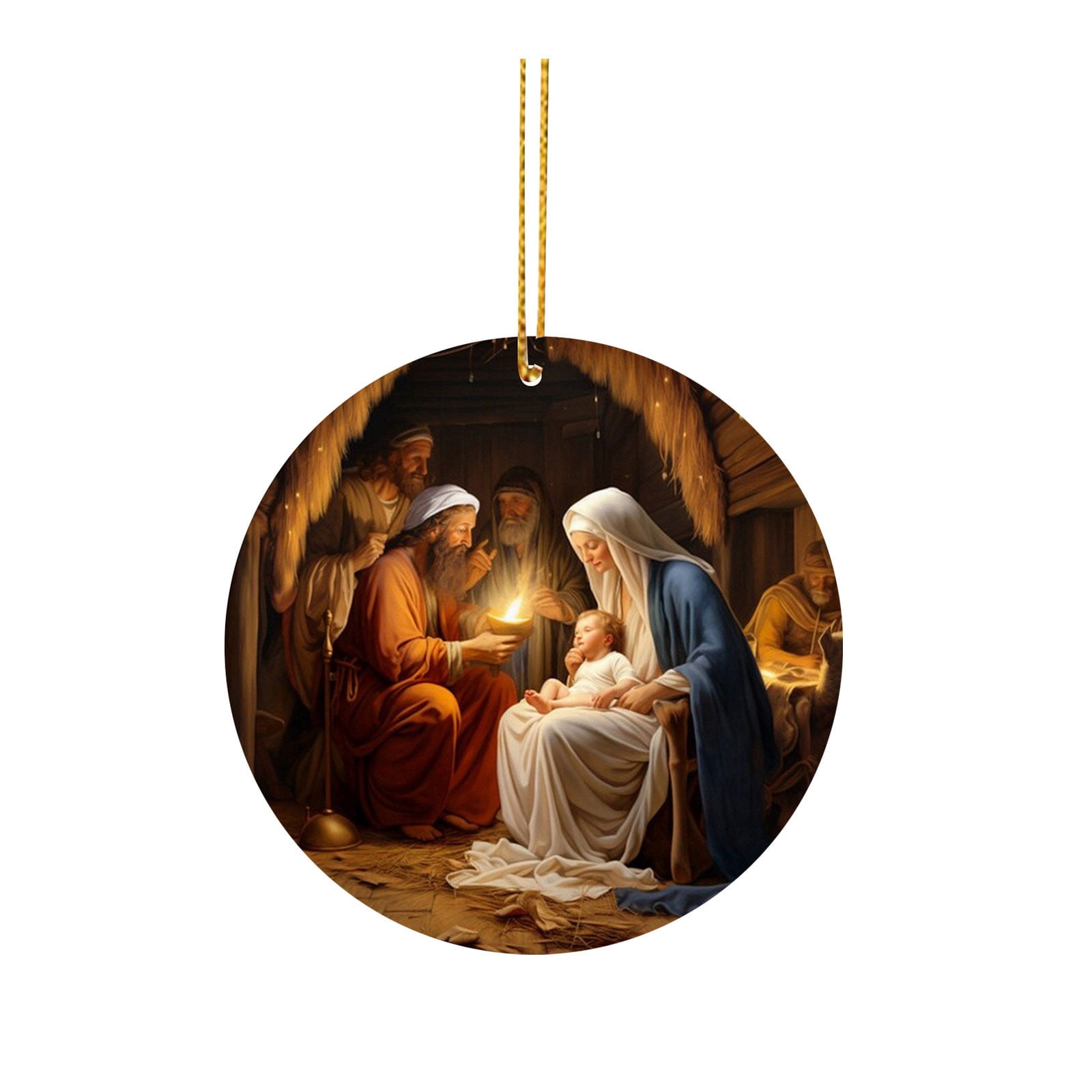 KCEHTA Nativity Christmas Ornaments 2024, Christmas Nativity Scene ...