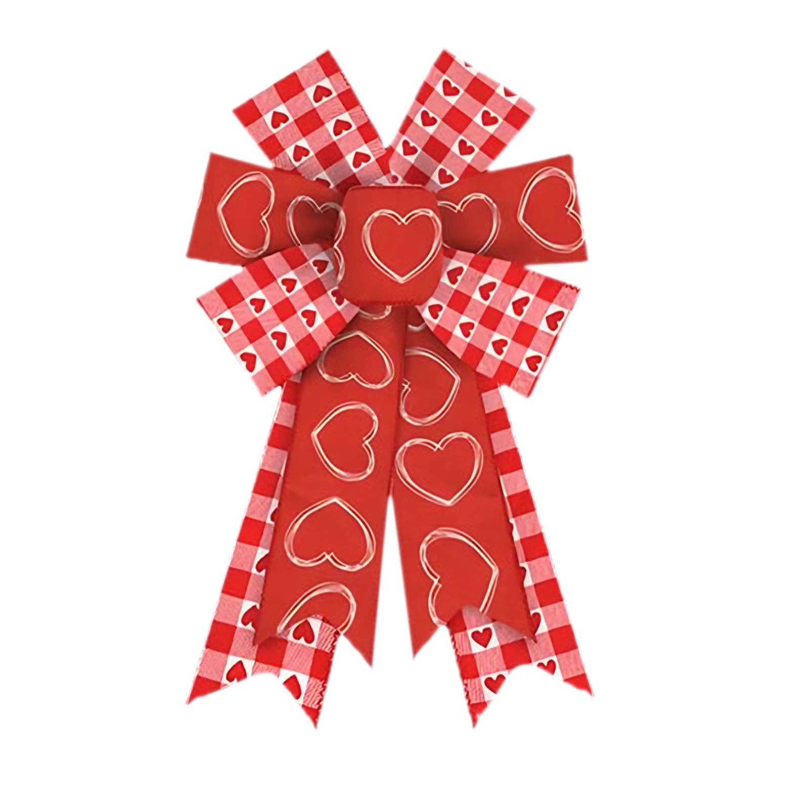 KCEHTA Valentine's Day Bows, Valentine Tree Topper Bow, 6.69x12.2 Inch ...