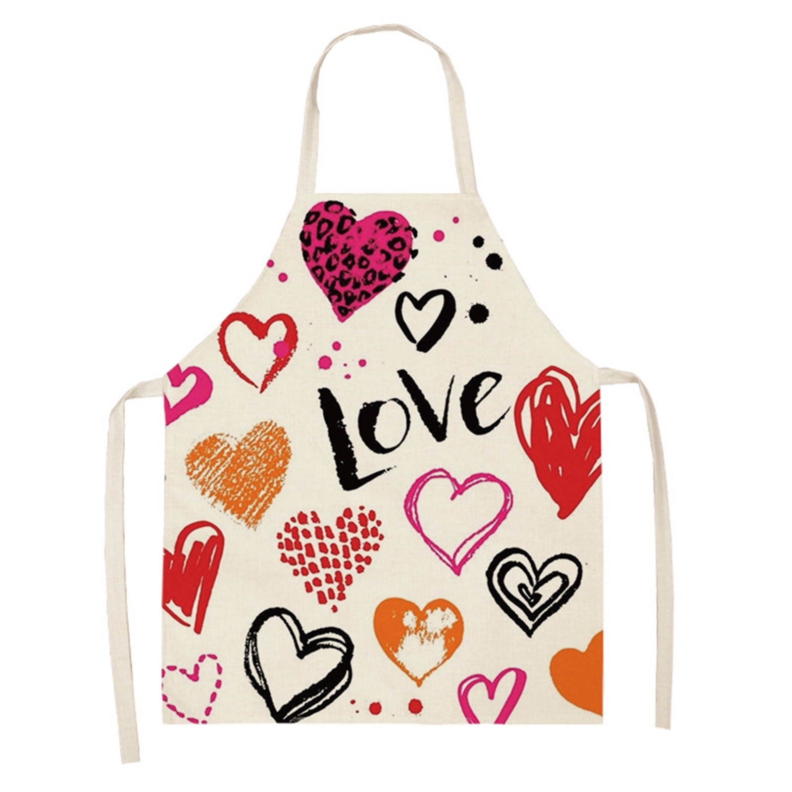 KCEHTA Valentines Day Aprons Love Heart Valentines Apron Adjustable ...