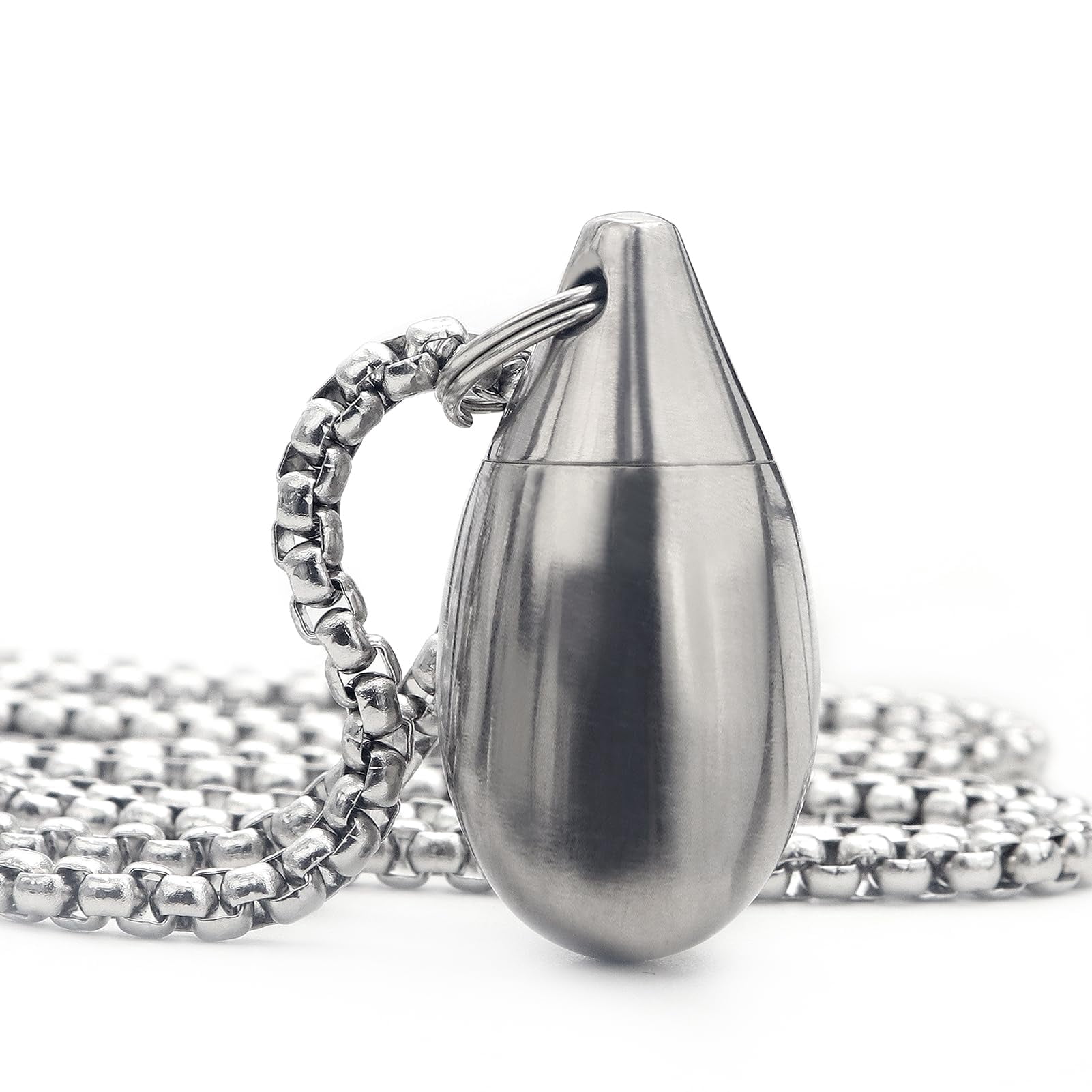 KCFEV Pill Holder Necklace Nitro Pill Case Titanium Pill Container ...