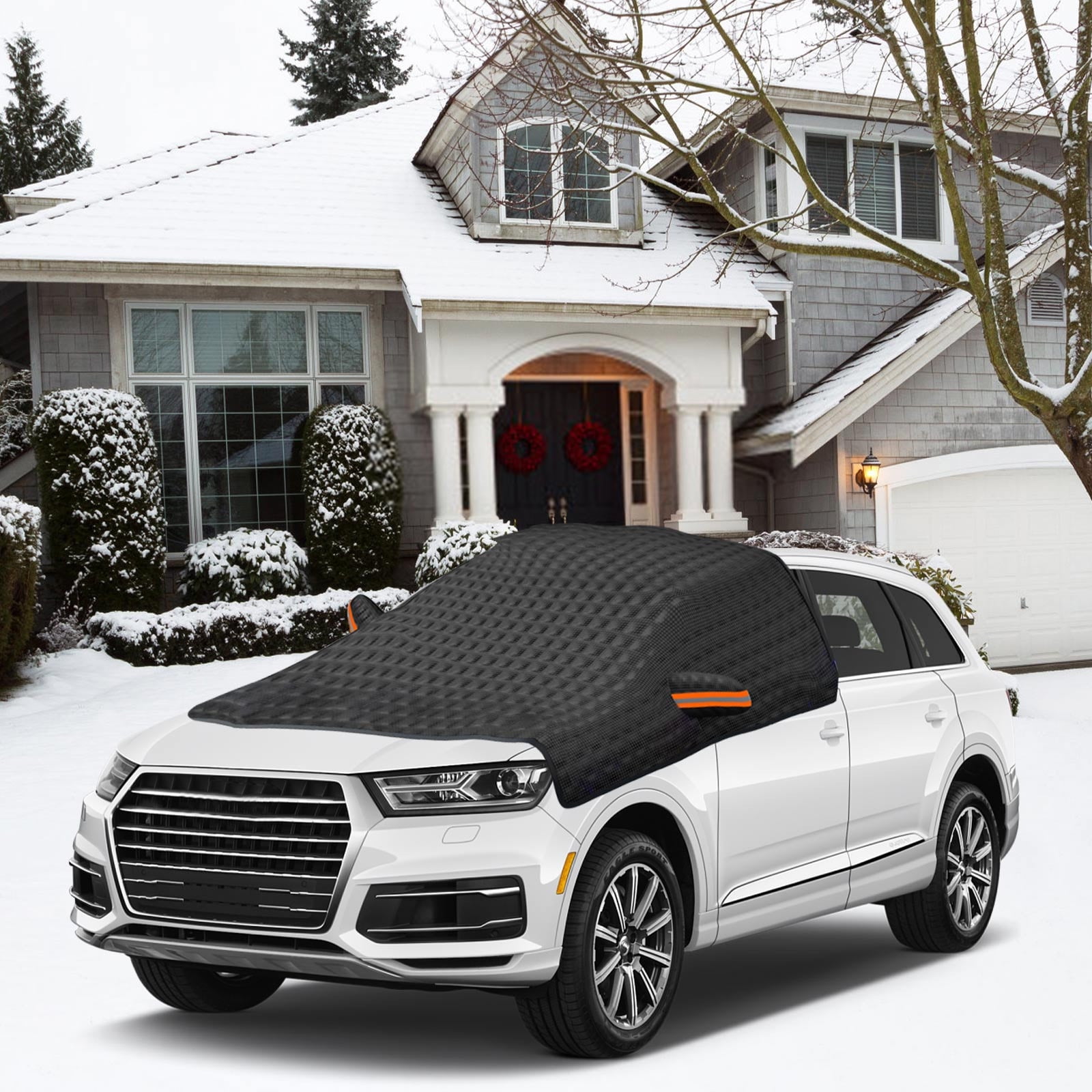 KCGYNP 2025 Upgraded Windshield Snow Cover,90.5x58.2in,Magnetic Edges ...