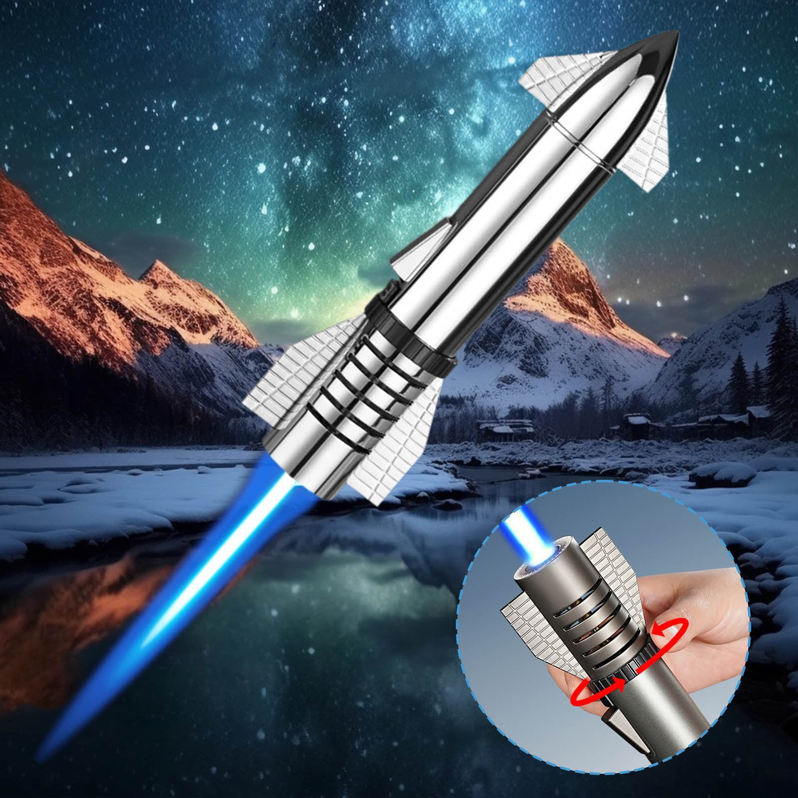 KCGYNP Adjustable Flame Torch Lighter Clearance,Bright Fire with Lock ...