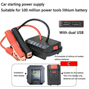 Jumper Cables for DeWalt 20v Batteries, With 60 Amp Switched Waterproof ...
