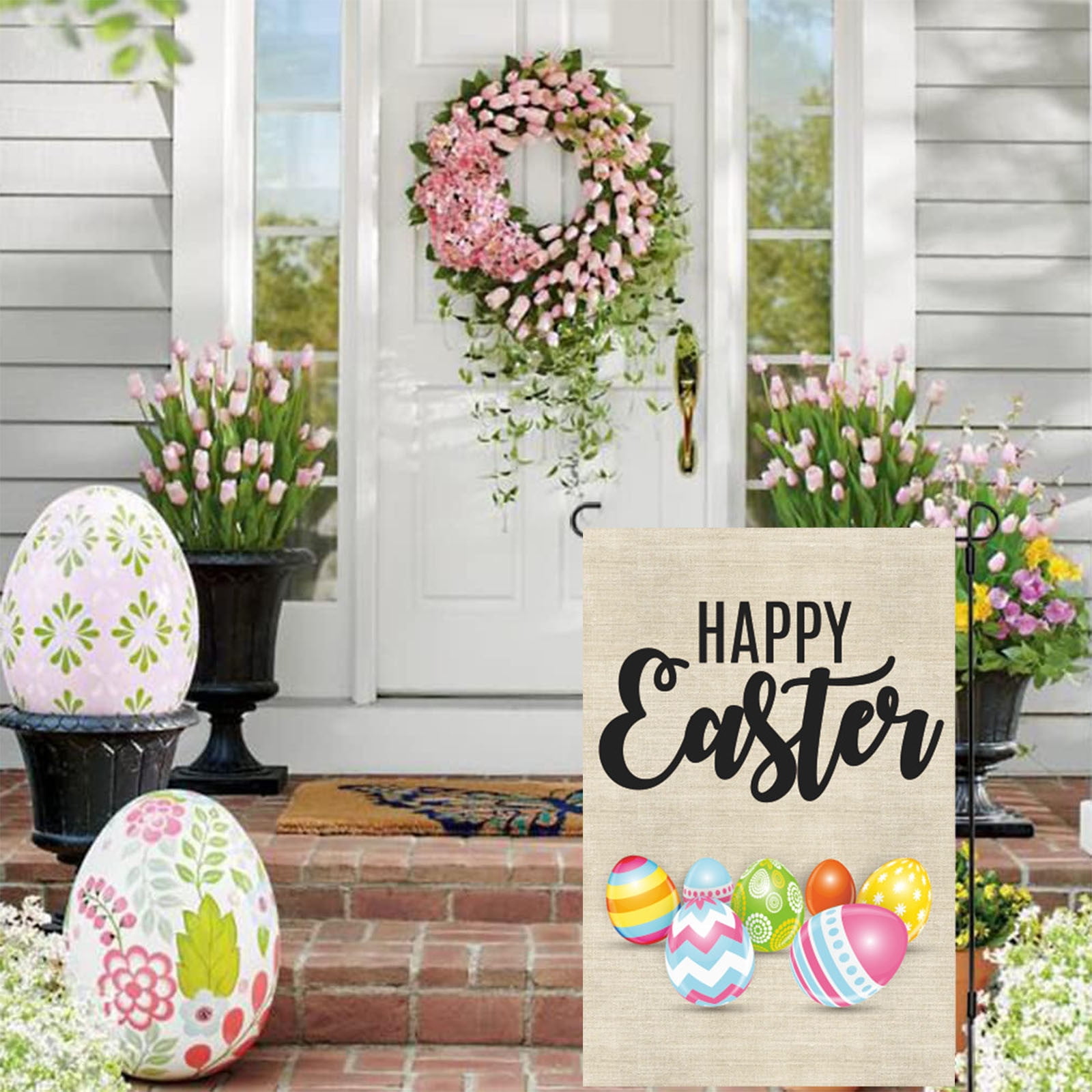 KCGYNP Easter Garden Flag Clearance,Double Sided Printed Yard Flags,for ...