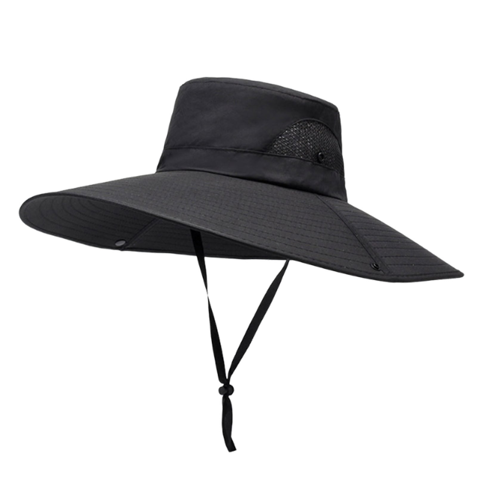 KCGYNP Fisherman Sun Hat for Men,Windproof Rope Design,UPF 50+ Wide ...