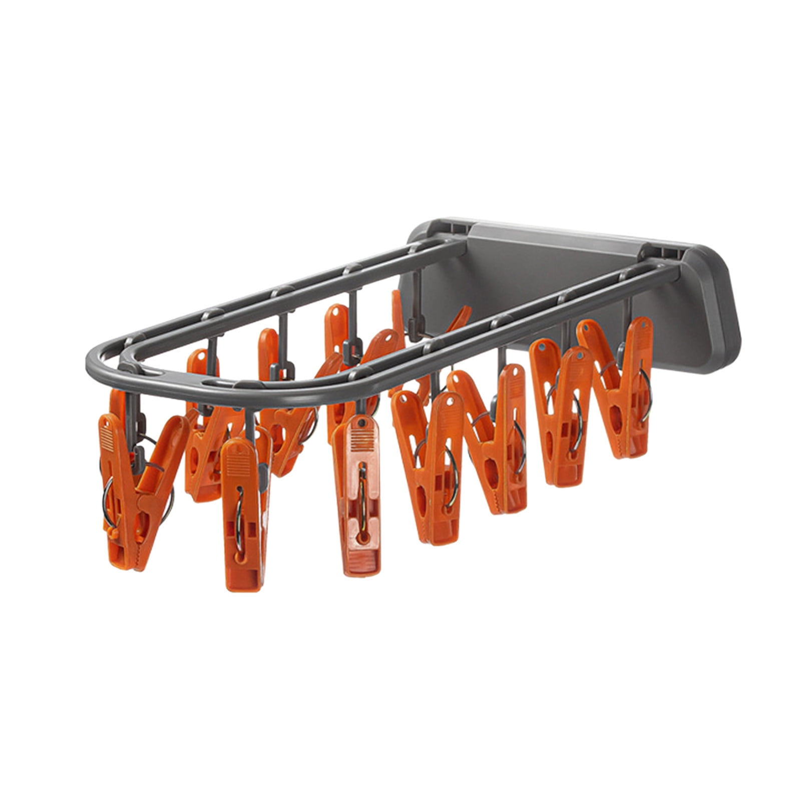 KCGYNP Foldable Wall Hanging Clothes Hanger No Punching-Windproof 360 ...