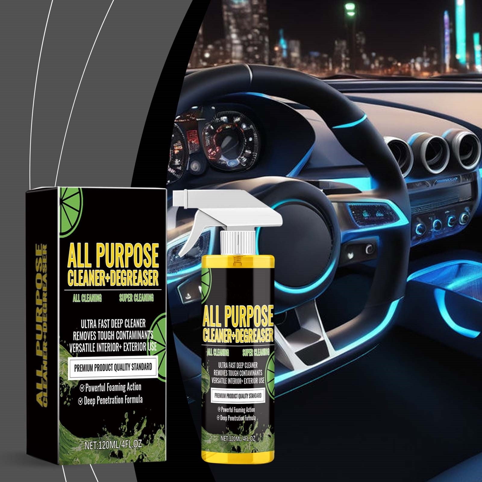 KCGYNP Interior Cleaner Mixed Foam 120ml Clearance,Car Interior ...