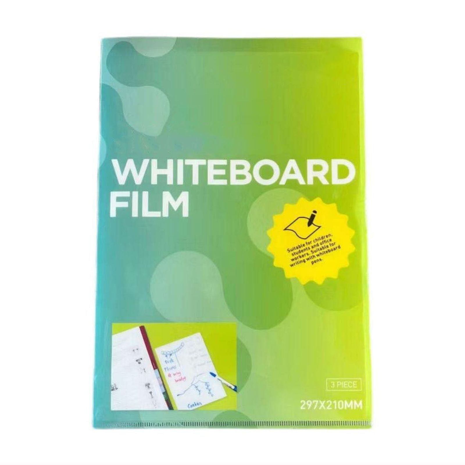 KCGYNP Magnetic Whiteboard Sticker-Self-Adhesive Plastic Blackboard ...