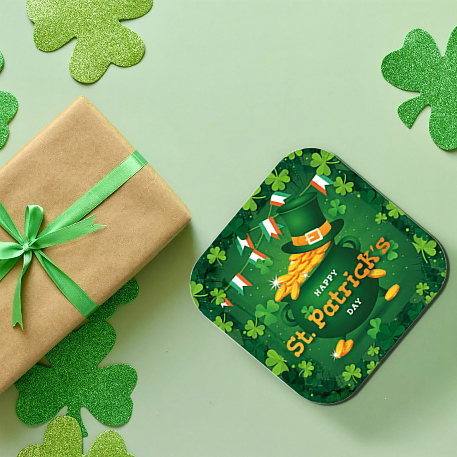 KCGYNP St. Patrick's Day Paper Tableware Set,Disposable Decor,16-Piece ...