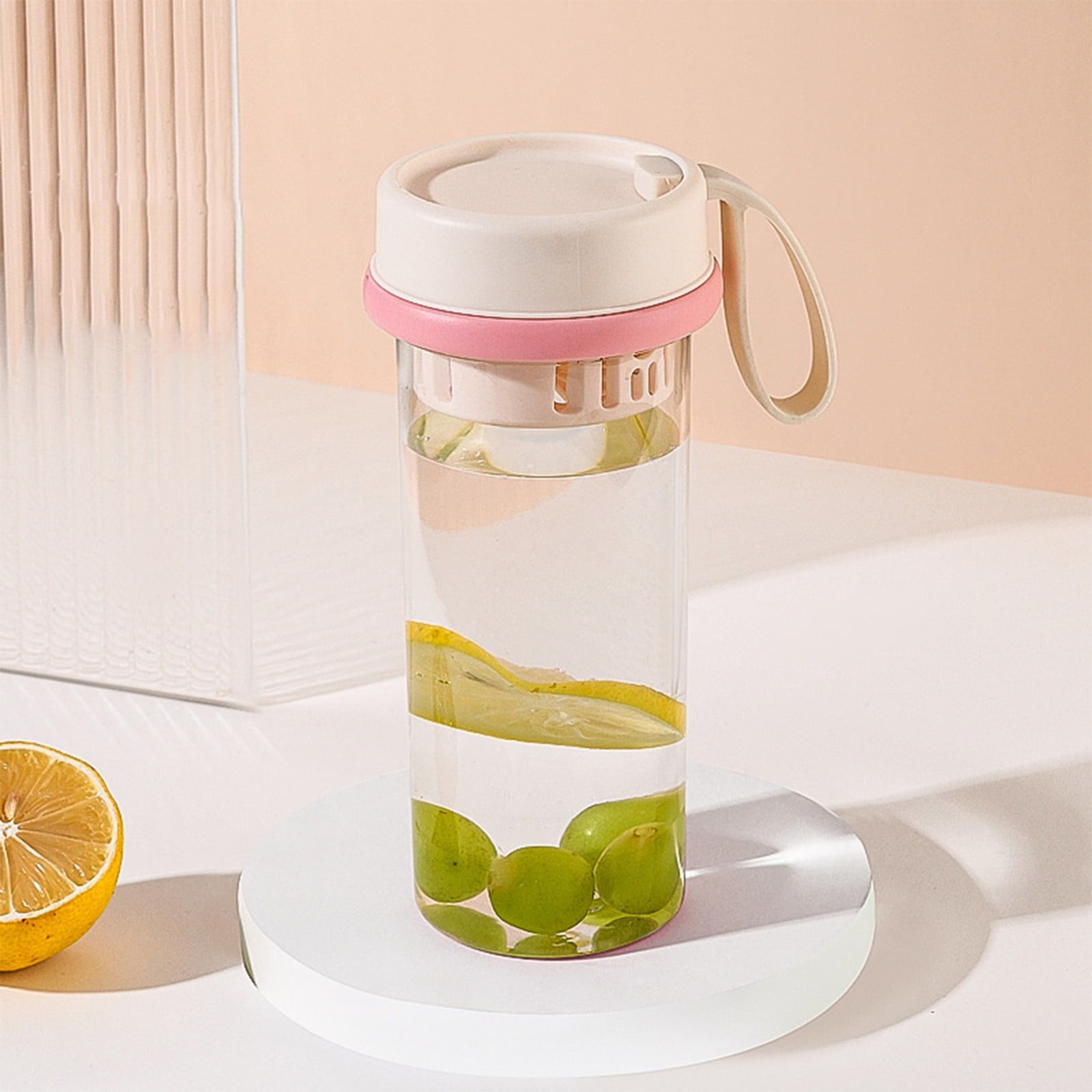 KCGYNP Water Bottle 500ml Portable,9.65x2.76x1.97in Tea Infuser,Gym ...