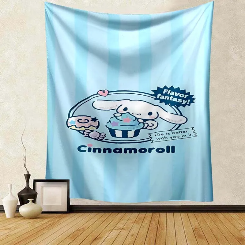 KCKTHDN Cartoon Tapestry Cinnamoroll Wall Hanging Living Room Bedroom ...