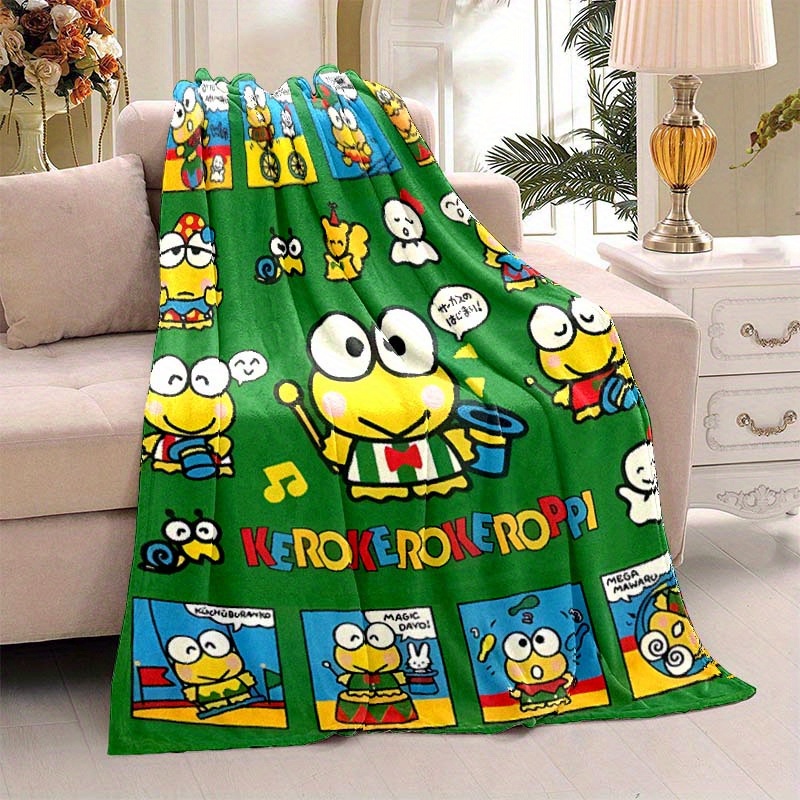 KCKTHDN Keroppi Magician Print Travel Throw Blanket Cozy Napping ...