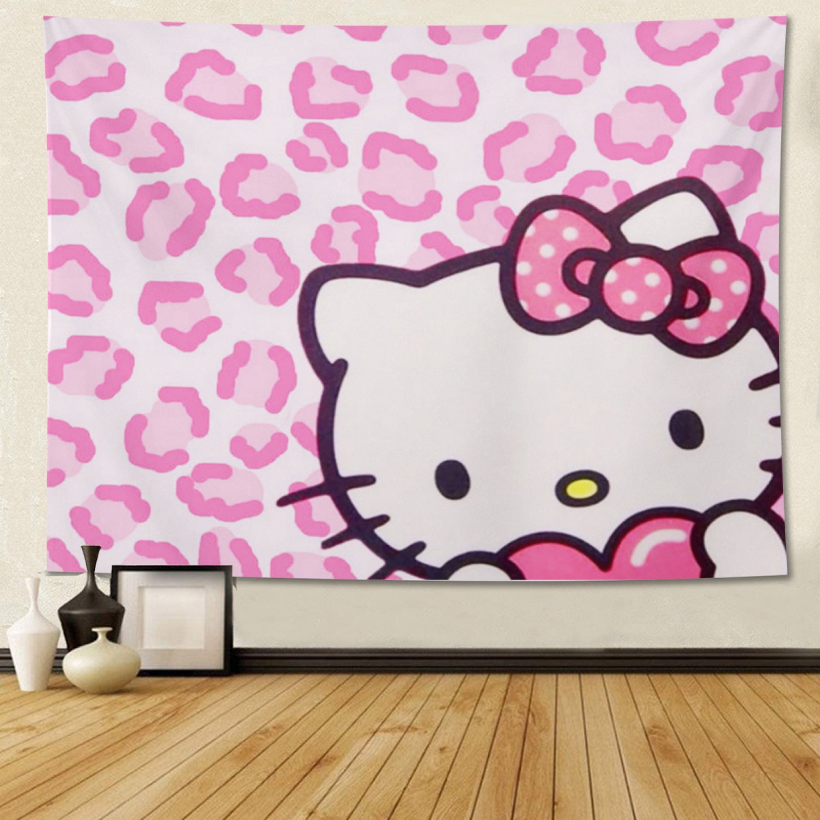 KCKTHDN Pink Hello Kitty Room Decor Tapestry 39.3x27.5Inch Aesthetics ...