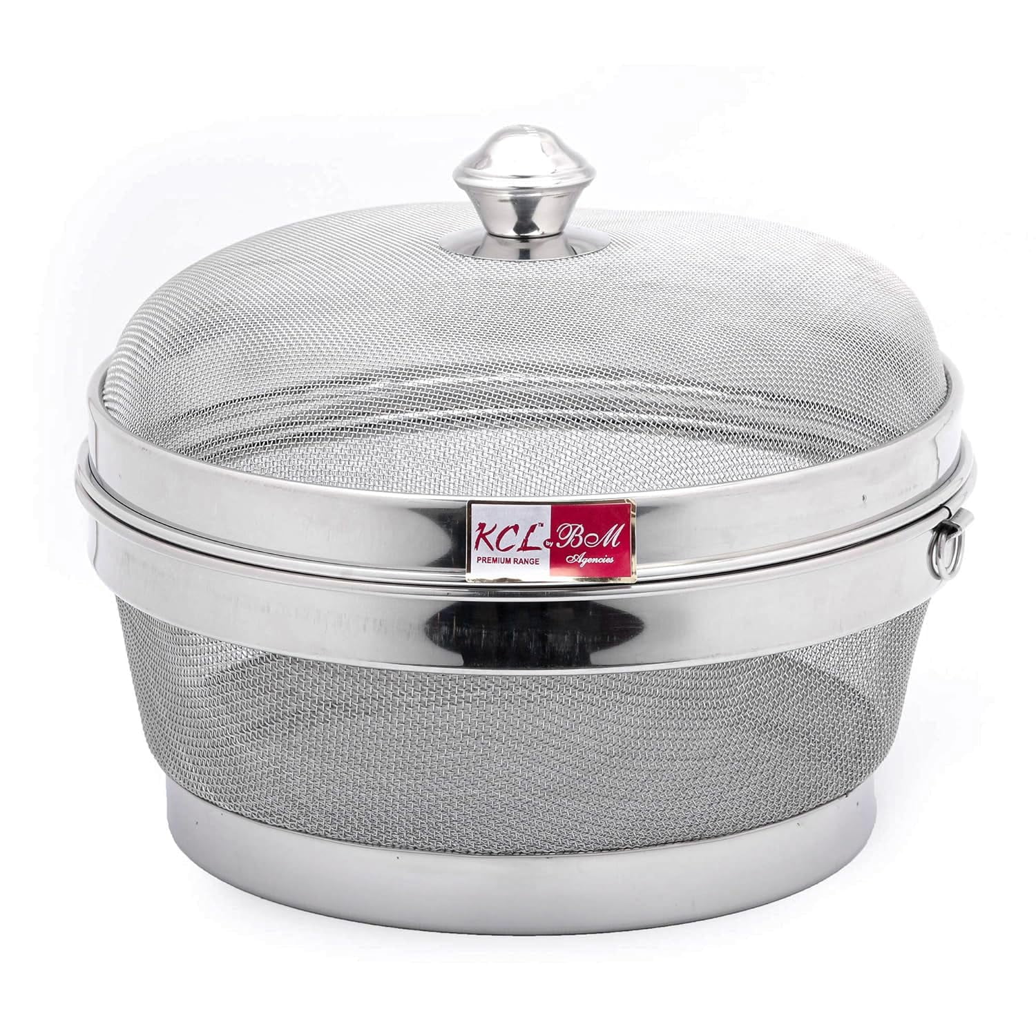 KCL Stainless Steel Miska Fruit Vegetable Basket with Lid 10 Inch ...