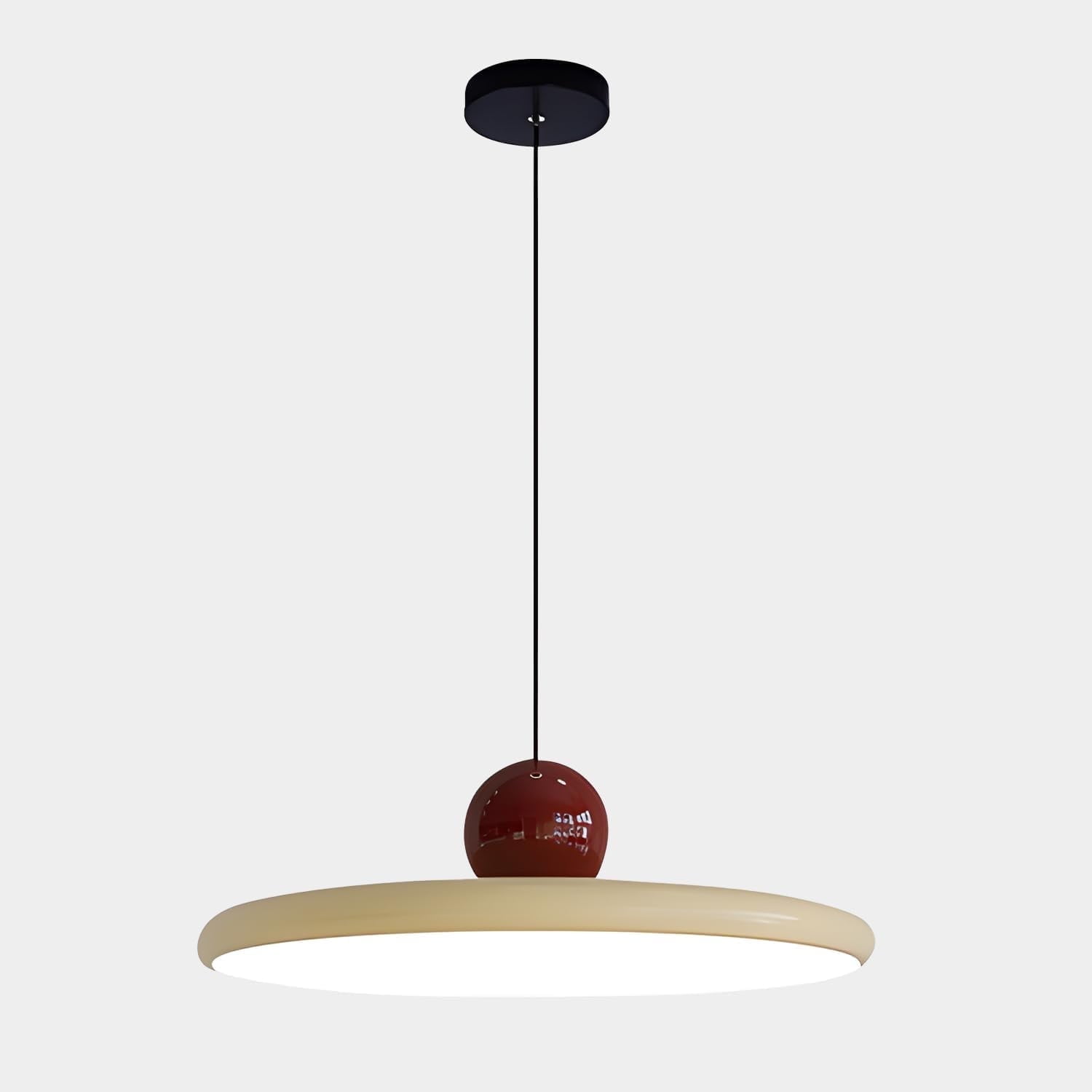 KCO Lighting Flat Round LED Pendant Light Retro Pendant Light Fixtures ...