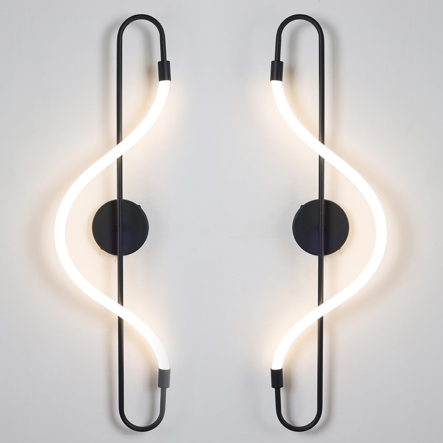 KCO Lighting Modern LED Wall Sconces Set of 2 Minimalist Linear Wall ...