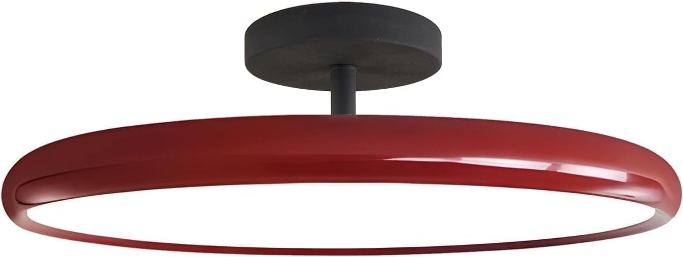 KCO Lighting Vintage Green LED Ceiling Light, Mid Century Modern Black ...
