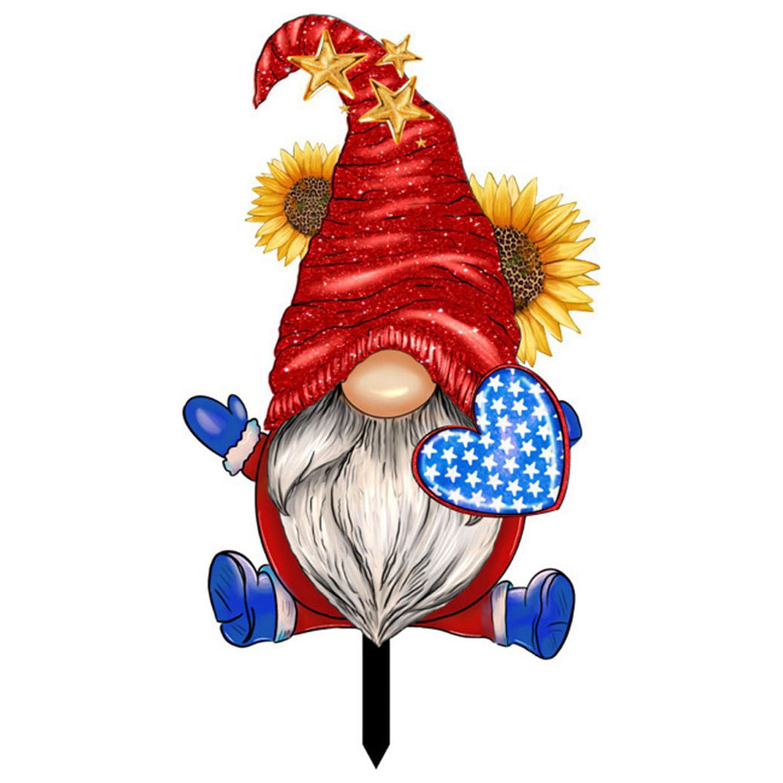 KCRQLQW 4th of July Party Supplies Independence Day Gnome Acrylic ...