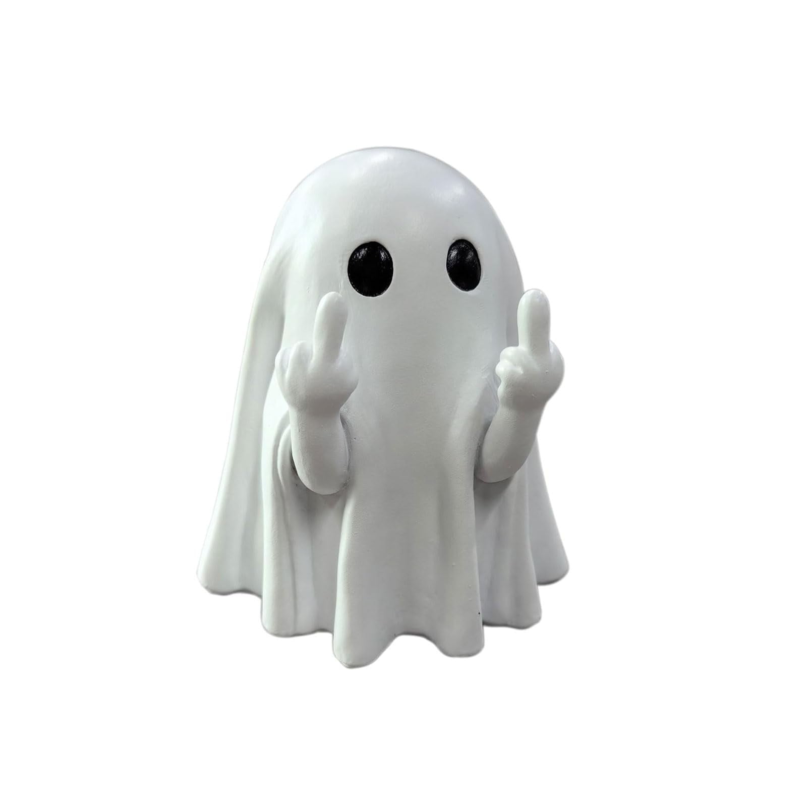 KCRQLQW Clearance Ghost Middle-Finger Halloween Ornament, Funny Middle ...