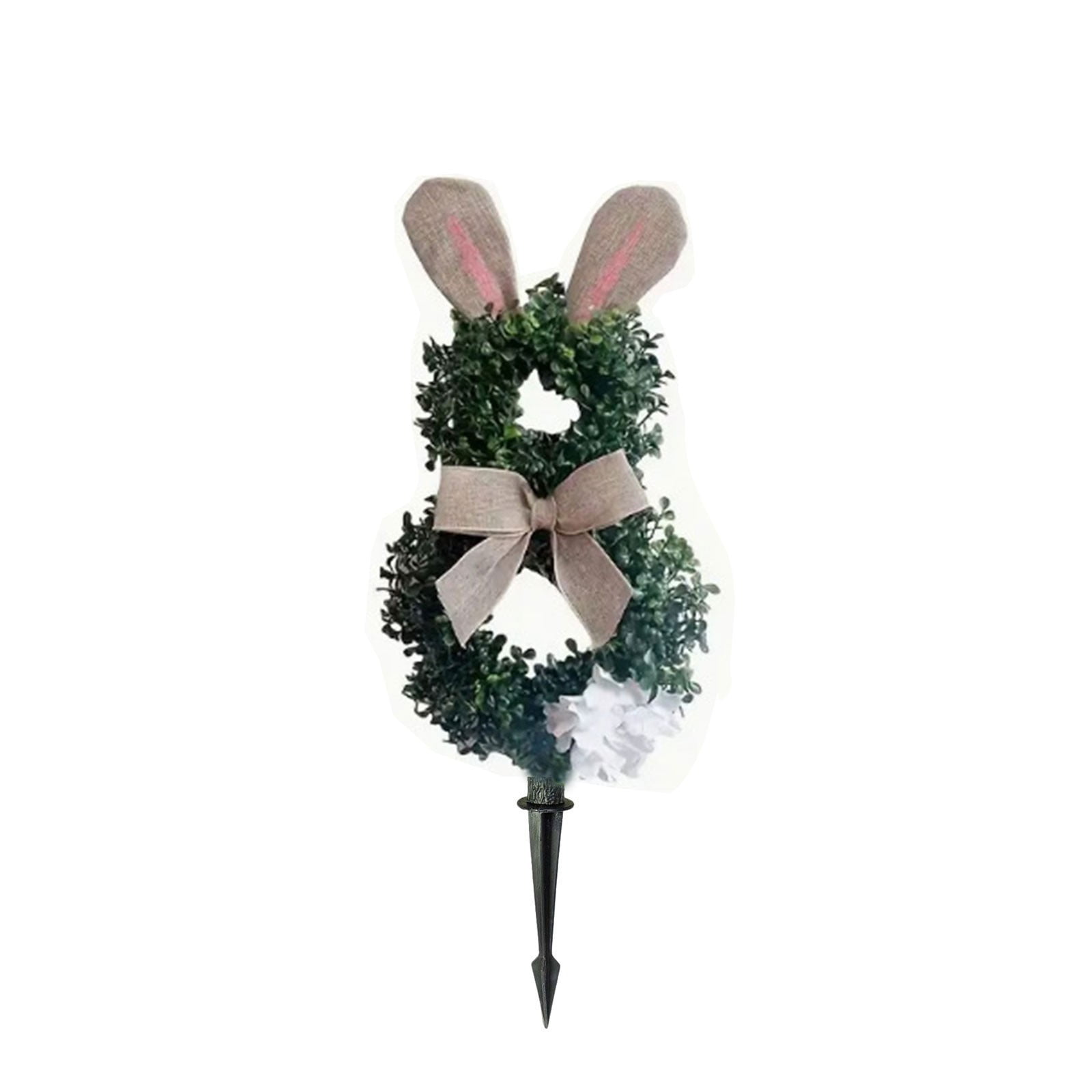 KCRQLQW Easter Bunny Wreath Artificial Bunny Shaped Wreath (with ...