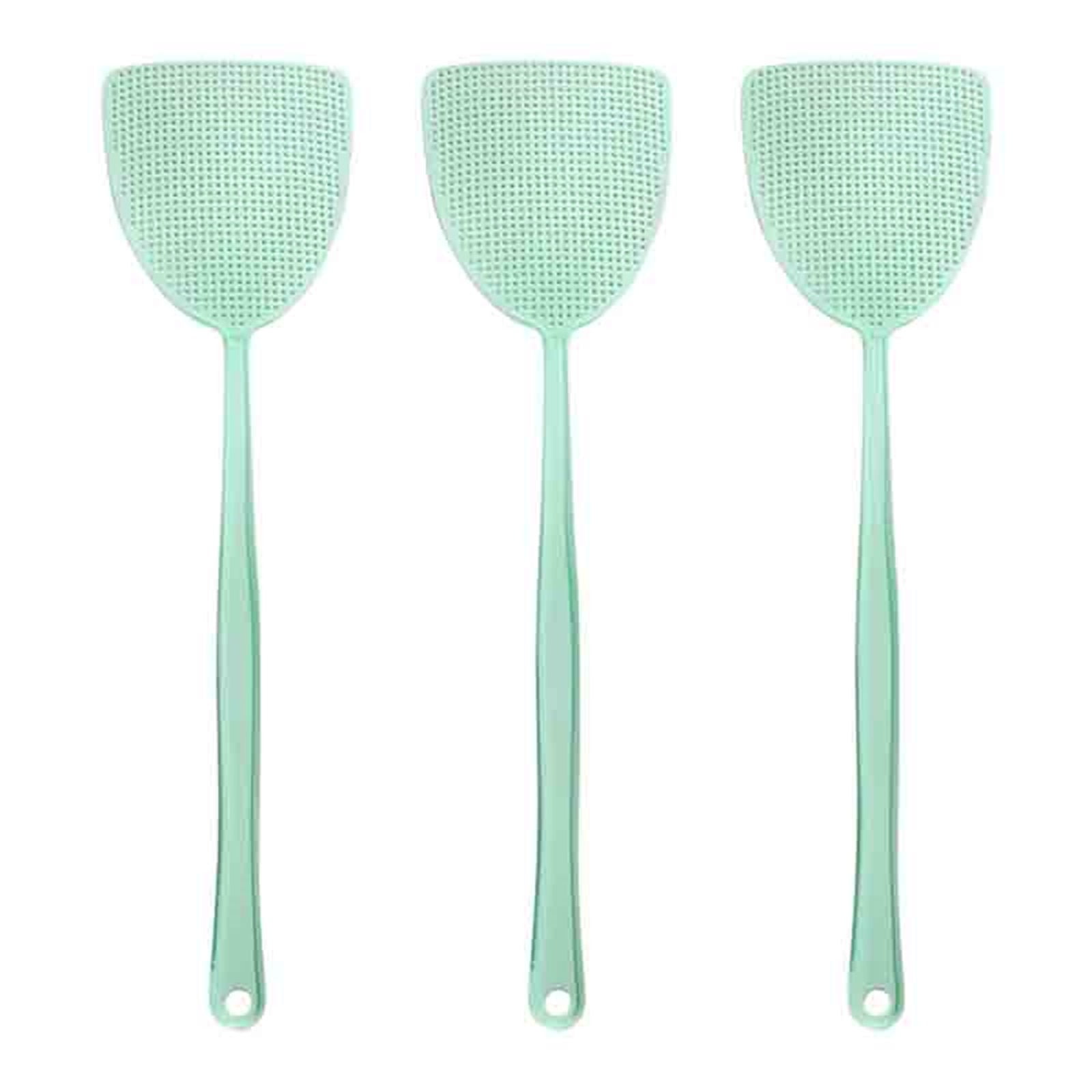 KCRQLQW Fly Swatters Plastic 17.5'' Long Handle Fly Swatter Strong ...